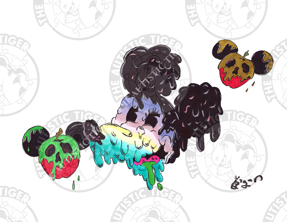 Art Print - MM2 Melting Mickey - Disney Fab 5 – The Autistic Tiger